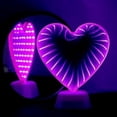 Huiyi 3D Mirror Night Light, Tunnel Light 3D Mirror Light,Infinity ...