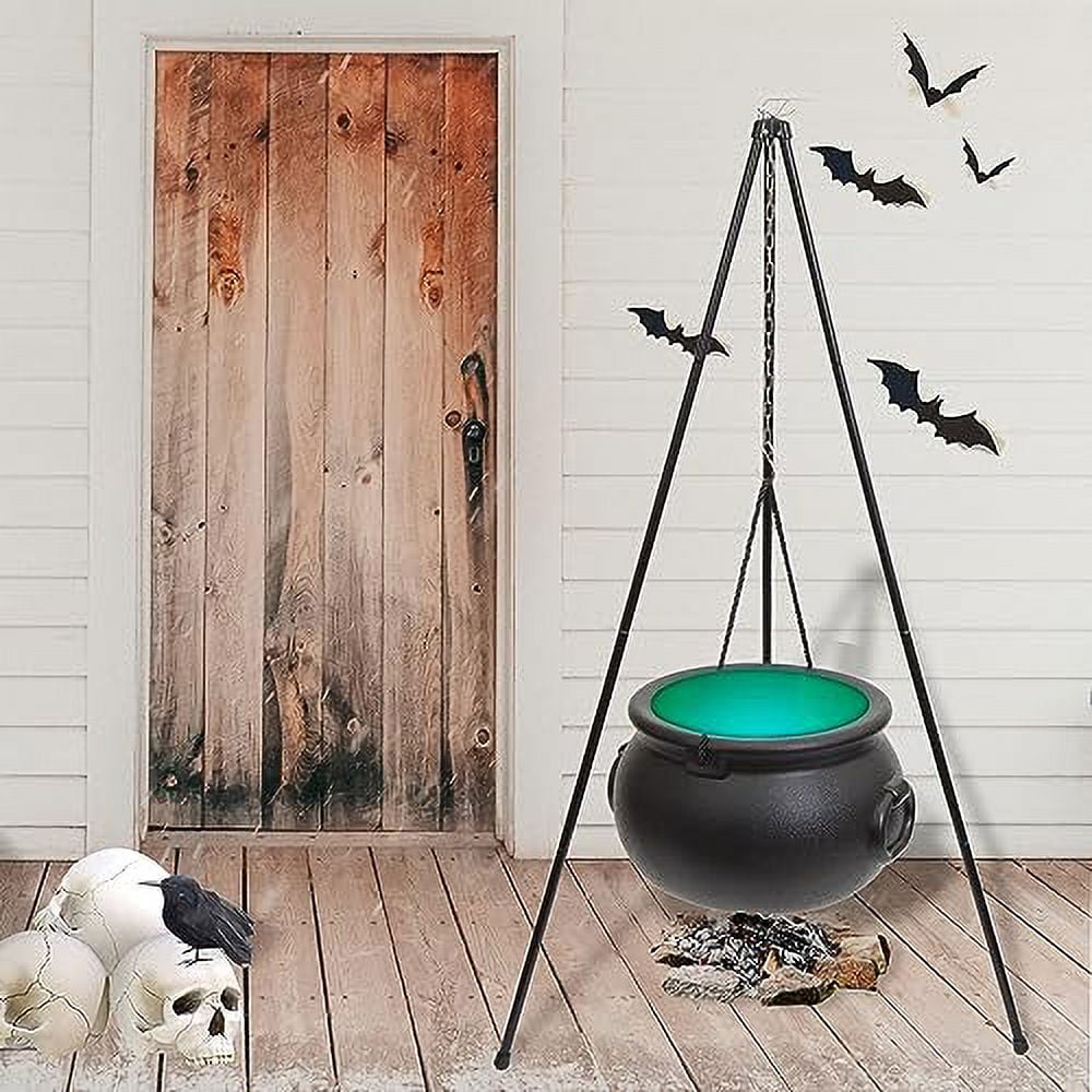 Decoración de Halloween Grande de Caldero de Brujas sobre Trípode para ...