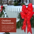 Best Choice Pre-Lit Christmas Bows Set of 3, Outdoor LED Decor w/ 8 ...