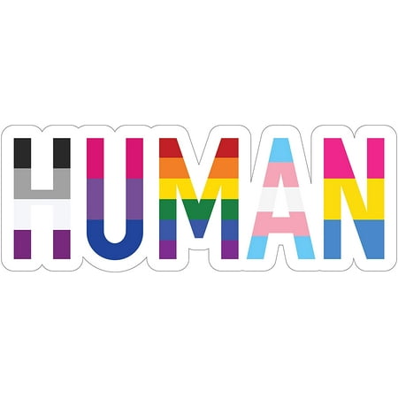 Sticker Sensation Human LGBT+ Gay Pride Sticker - Rainbow Lesbian ...