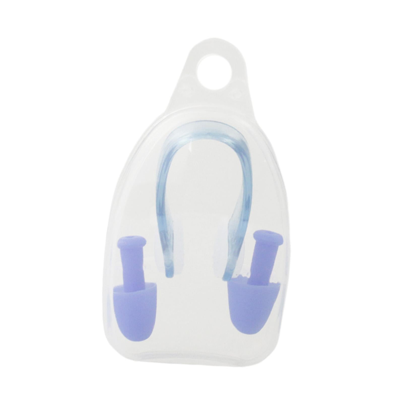 Nose Clip and Ear Adult Swimming Nose Clip Earplugs, Soft Earplugs and ...