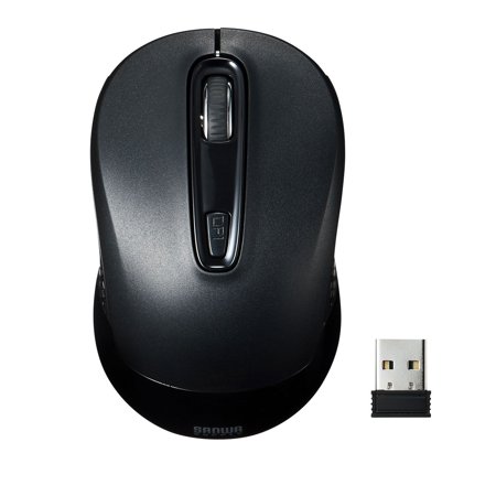 Sanwa Supply Wireless Blue LED Mouse (Black) MA-WBL41BK | Walmart Canada