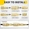 Air Coupler & Plug Kit,67Pcs 1/4" NPT Air Tool Fittings Set,Quick Connect Air Hose Fittings Air ...