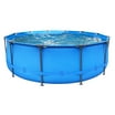 Avenli Easy Assembly Large Metal Frame Round Swimming Pool, 12 Foot by ...