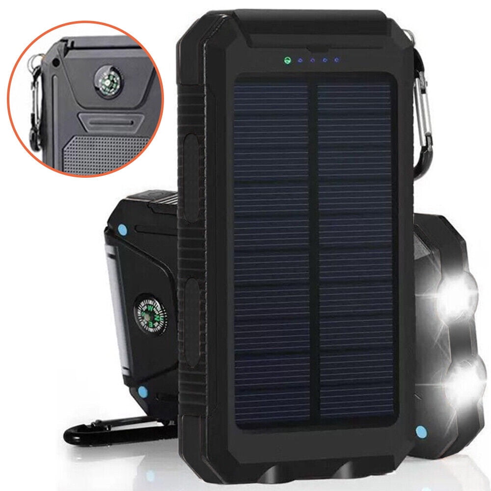 Super 10000000mAh USB Portable Charger Solar Power Bank For Phone Fasr ...