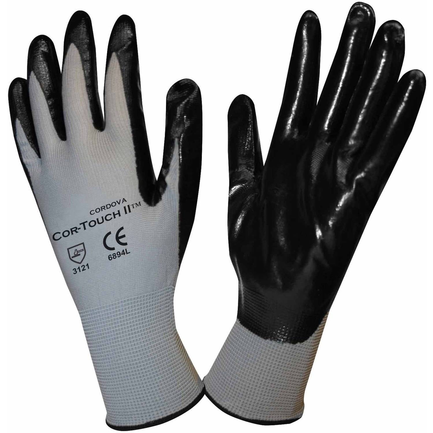 MaxiChem 56-630/XL Nitrile Blend Coated Glove with Nylon/Lycra Liner ...