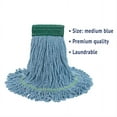 Boardwalk Blue Medium Cotton/Synthetic Super Loop Wet Mop Head ...