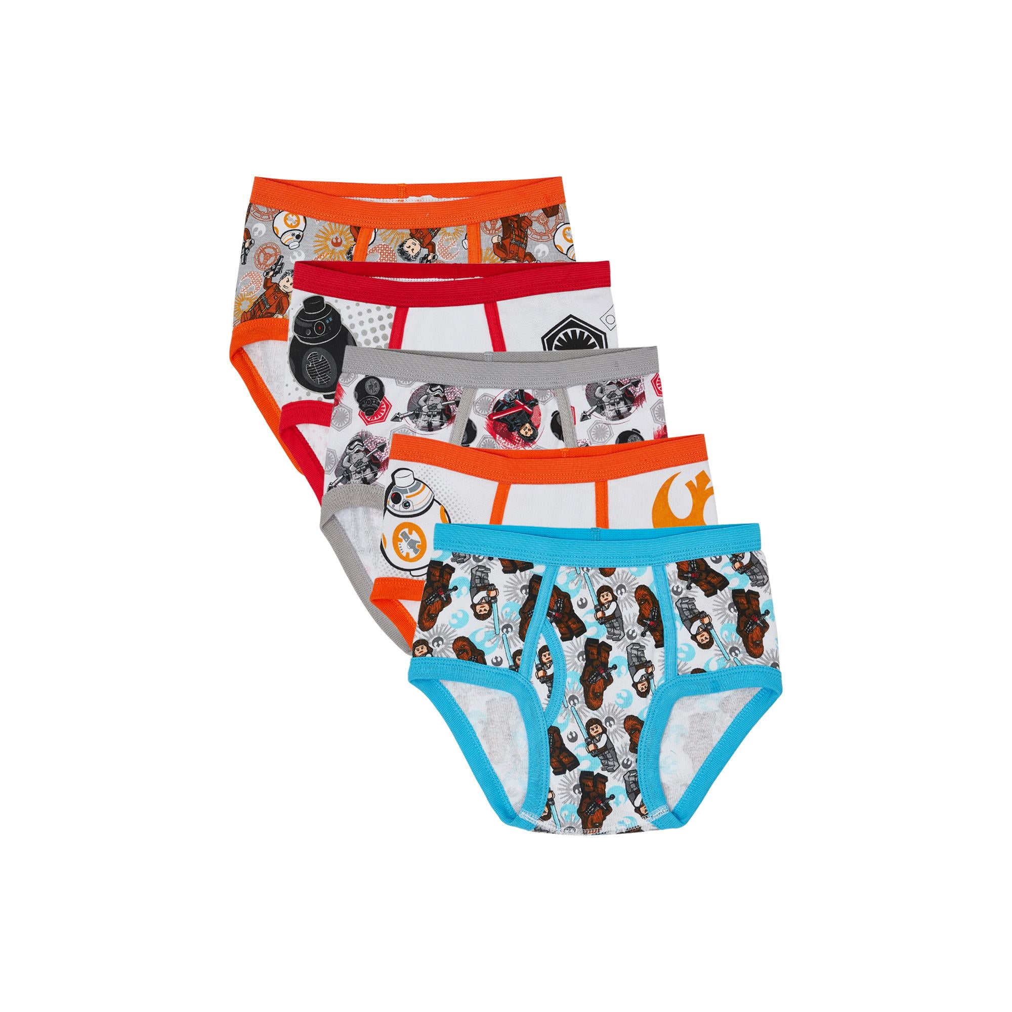 LEGO Star Wars, Boys Underwear, 5 Pack Briefs (Little Boys & Big Boys ...