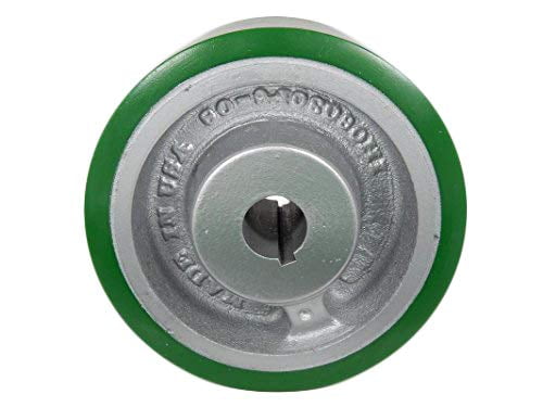 CasterHQ - 6" X 3" Polyurethane ON Steel KEYED Drive Wheel | 1-1/4 ...