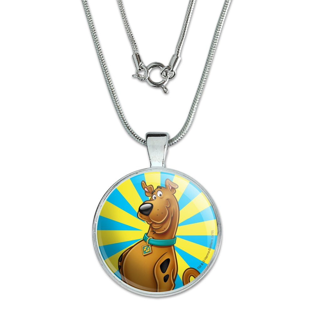 Scooby-Doo Character 1" Pendant with Sterling Silver Plated Chain ...