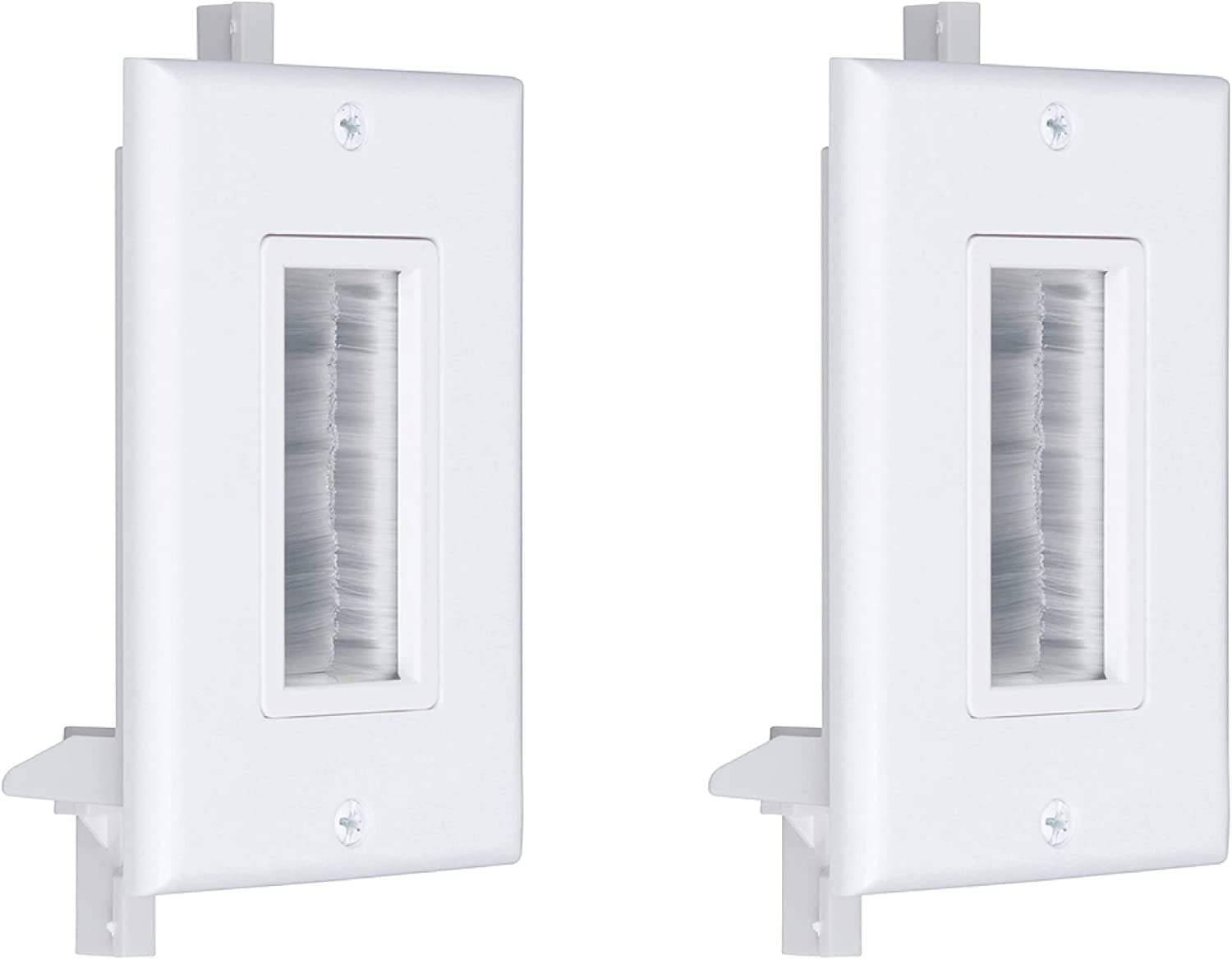 Buyer's Point Brush Wall Plate w/Built in Mounting Bracket, Decora ...