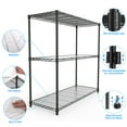 Miniyam 3 Tier Wire Shelving Unit, 1050 LBS NSF Adjustable Metal Garage ...