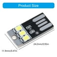 5Pcs 0.2W USB LED Bulb Book Light Pocket Card USB Power LED Keychains ...