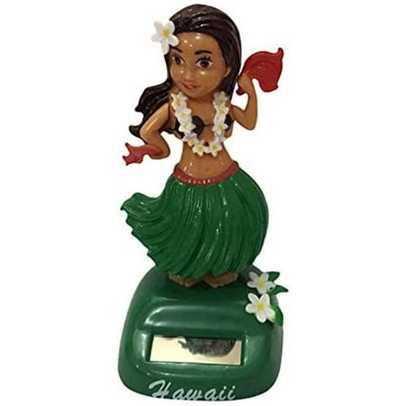 Dashboard Fashion Hawaii Girl Car Solar Powered Dancing Animated Bobble ...