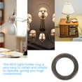 WRITWAA Lamp Socket Rings Light Holder Ring Black 50Pcs - Walmart.com