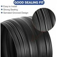 10Ft/3M Universal Garage Door Rubber Threshold Strip with 300ml Black ...