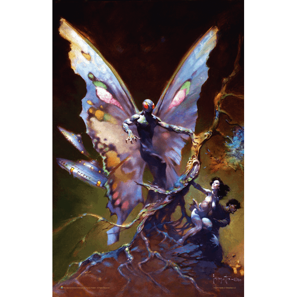 Mothman by Frank Frazetta Fantasy Mini Poster - Laminated 11.5" x 17.5 ...