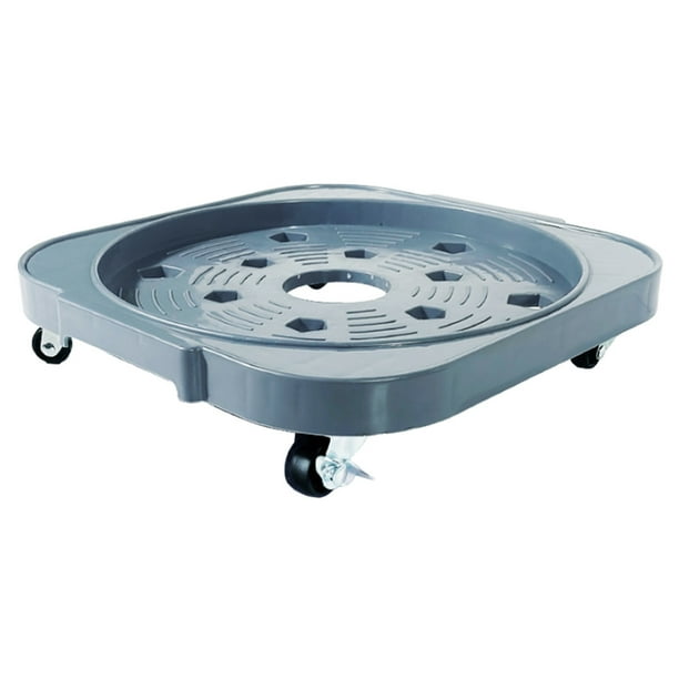 Estante de plástico para macetas de alta resistencia móvil con rodillos ...