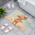 Cartoon Pig Door Mat 16x24 Inch Funny Farm Animals Summer Beach Sun Hat ...