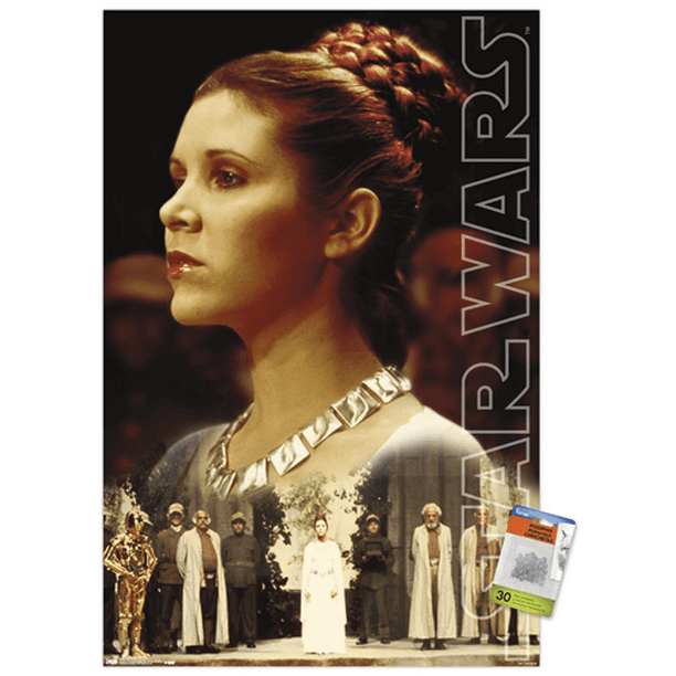 Star Wars: Saga - Princess Leia - Ceremony Wall Poster with Push Pins ...