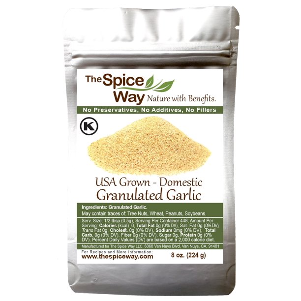 The Spice Way Granulated Garlic - European, Middle Eastern, Asian, and ...