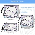 Set of 3 Reusable Storage Bags with Zipper , Food Storage & Bread ...