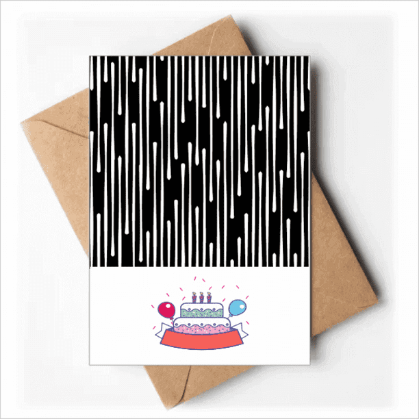 Drip Line Art Grain Illustration Pattern Happy Birthday Greeting Cards ...