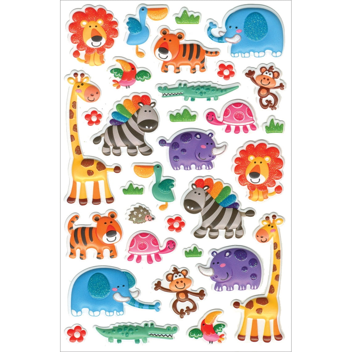 MultiCraft 3D Pop-Up! Stickers-Baby Animal Safari - Walmart.com