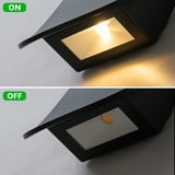 2-Pack Modern Black Aluminum LED Outdoor Indoor Wall Lights - Walmart.com