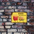 1 pc Rectangle Metal Iron Sign Poster for Home Wall Decoration Food ...