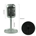 Upgraded Retro Microphone Props Model Vintage Microphone Stage Table ...