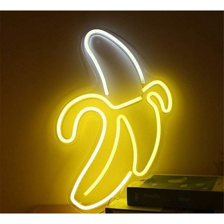 Banana Neon Signs LED Neon Lights Art Wall Decorative Lights Neon ...