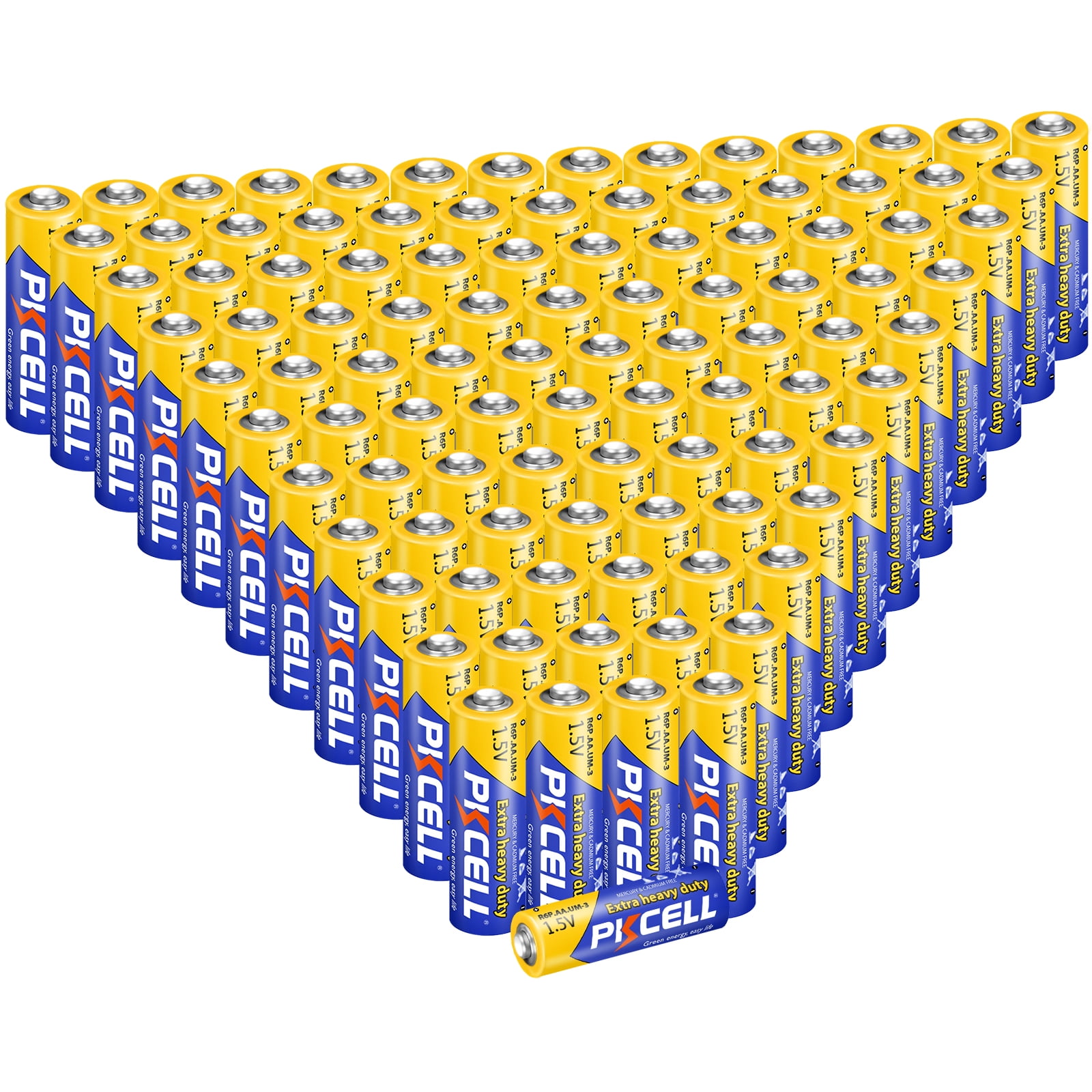Click here for Pkcell Aa Batteries 100 Pack  Double A Long-Lastin... prices