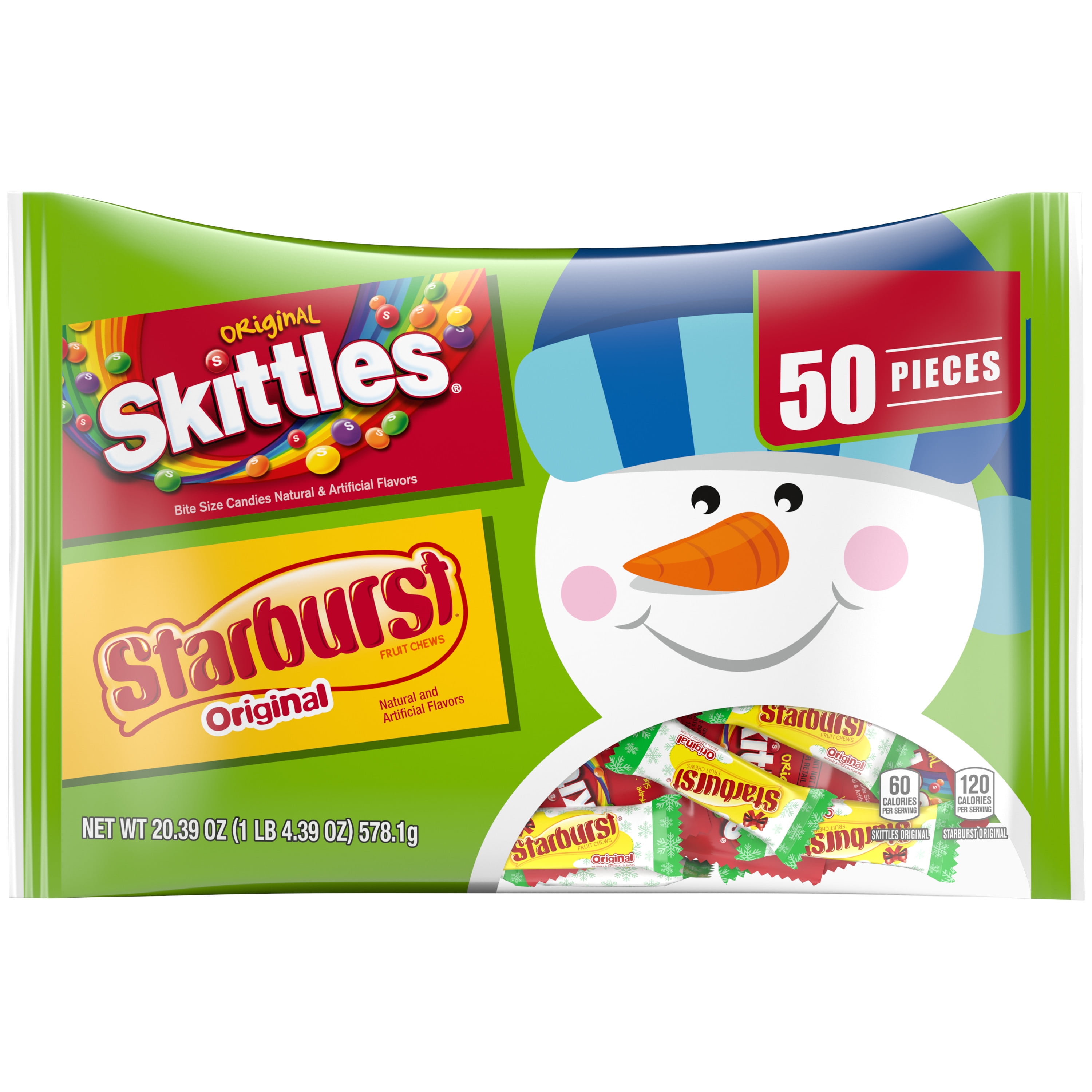 Starburst & Skittles Original Christmas Chewy Candy Variety Pack ...