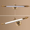 Wall Lamps,Vintage Bathroom Mirror Light with Switch, Golden Retro Bath ...