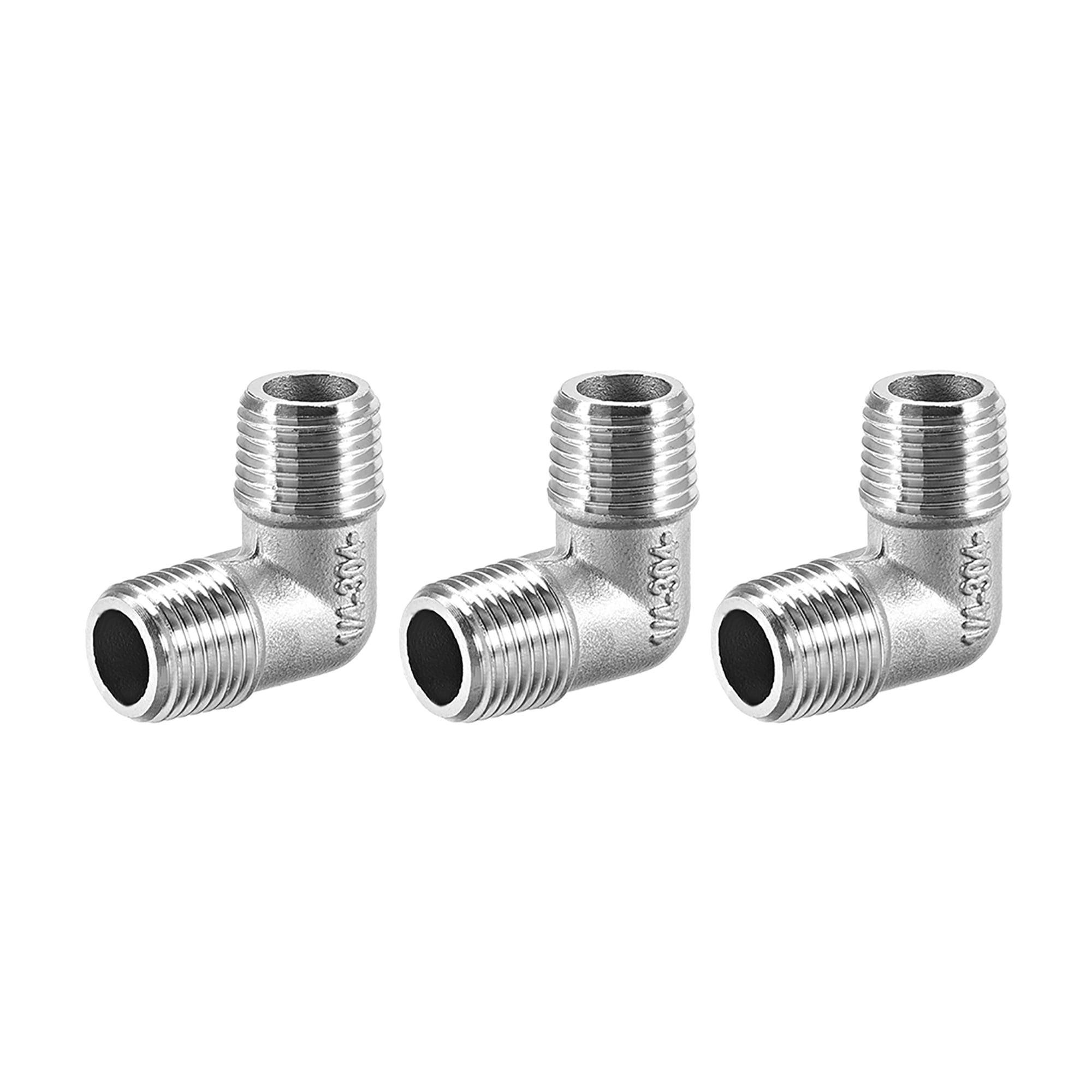 Stainless Steel 304 Cast Pipe Fitting ,90 Degree Elbow 1/4 BSPT Male x ...