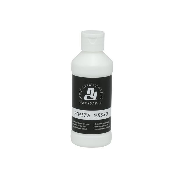 New York Central Acrylic Gesso - White Professional Grade Gesso for ...