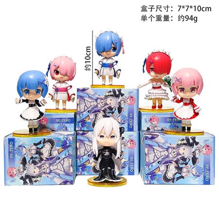 3 Generations Of 6 Rem Blind Box Figures From Scratch Rem Ram Ejidona ...