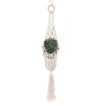 Hanging Fruit Rope Basket, Pine Wood Hanging Fruit Hammock Vegetable ...