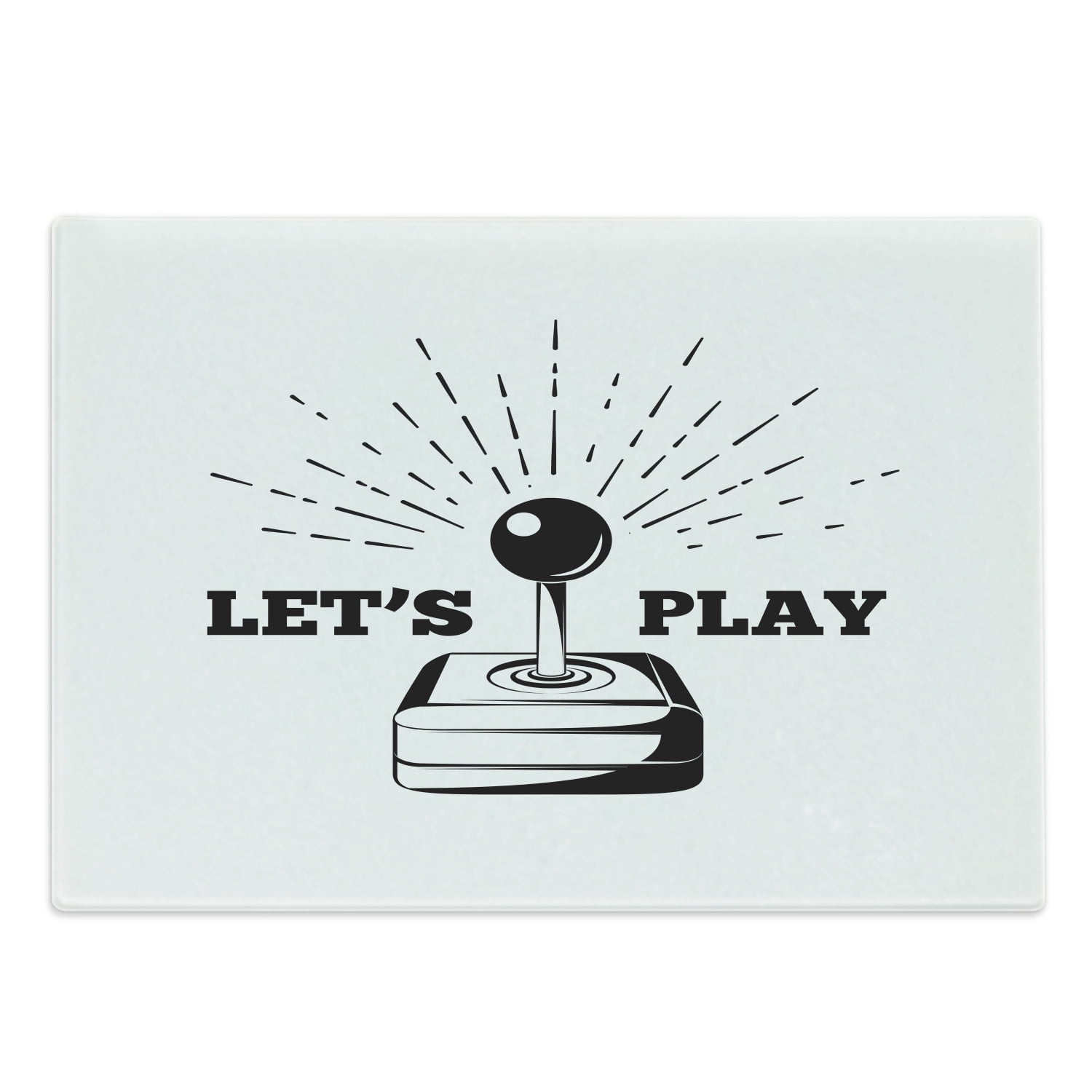 Gaming Cutting Board, Lets Play Typography Game Vintage Joystick 80's ...