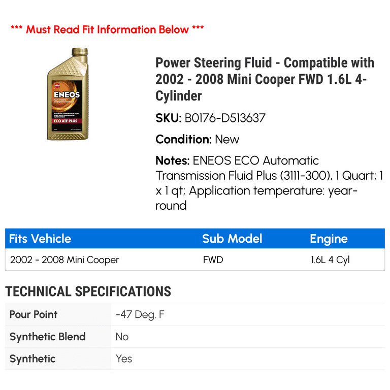 2003 mini cooper power steering fluid store