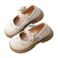 DMDUOU Toddler Girls Mary Jane Dress Shoes School Uniform Loafers PU ...