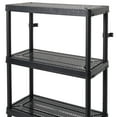 Gracious Living 4-Shelf Fixed Height Ventilated Rack, Black (3 Pack ...