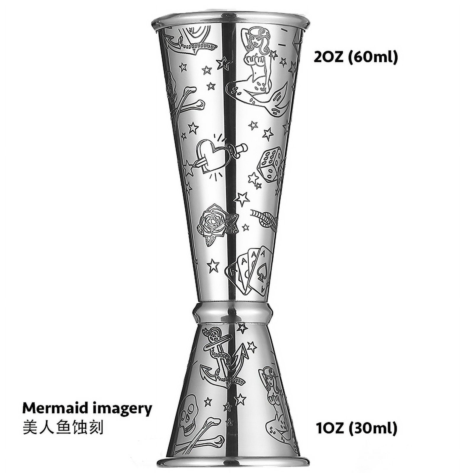 Double Jigger for Bartending, Cocktail Jigger 2 oz 1 oz | Cocktail ...