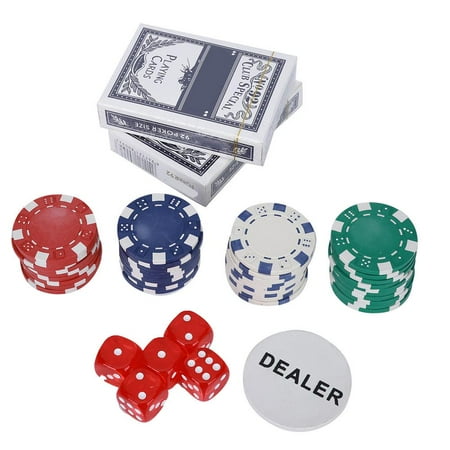 Octpeak Adult Game,200PCS Poker Chips Game Set with Cards Dices ...