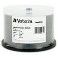 Verbatim DVD-R Discs 4.7GB 8X DataLifePlus White Inkjet Printable, 50 ...