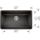 BLANCO PRECIS Super Single Undermount - Cafe Brown - Walmart.com