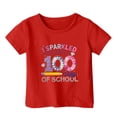Bjutir T-Shirts For Girls Letter Print Short Sleeve Crew Neck Shirts ...