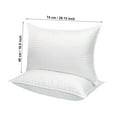 LYCAQL King Size Memory Foam (Adjustable Fill) Bed Pillows Cooling ...