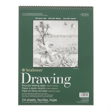 Strathmore 18" x 24" Wire Bound Drawing Pad 25 Sheets - Walmart.com
